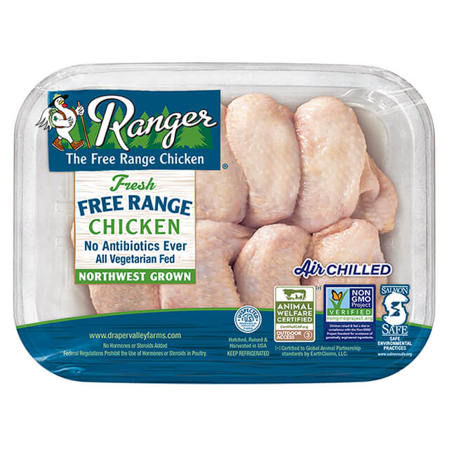 RANGER® Free Range Chicken Wings | Draper Valley Farms